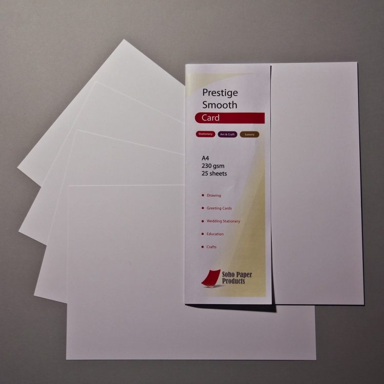 Prestige Smooth Extra White Card - Soho Paper