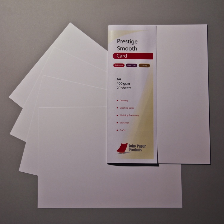 Prestige Smooth Extra White Card - Soho Paper