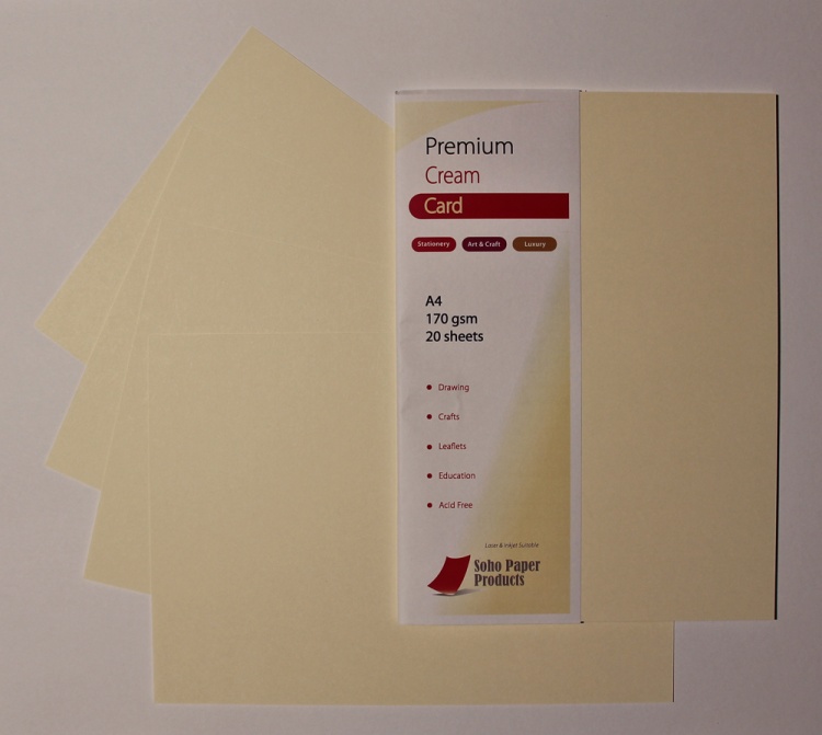 Premium Cream Card - 170gsm - Soho Paper