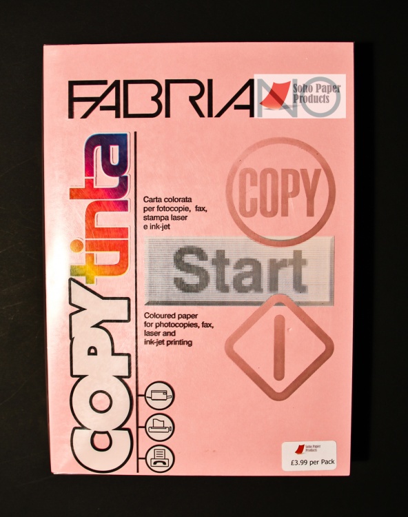 Fabriano Pink Tinted Card 140gsm - Soho Paper