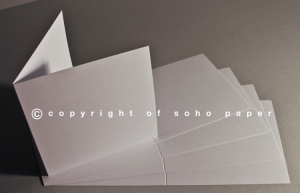 Premium White Creased Cards 250gsm - Soho Paper