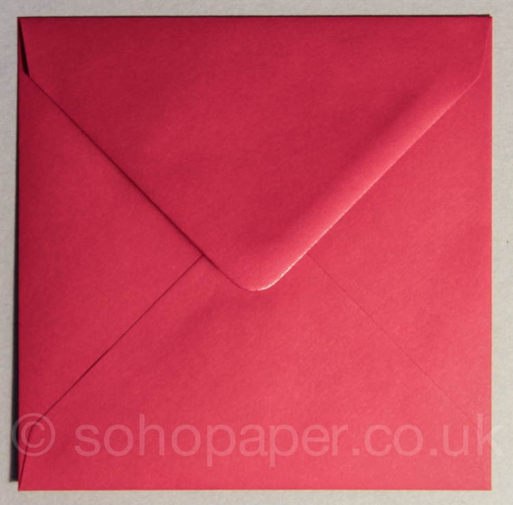 Scarlet Red Envelopes 130 x 130mm 100gsm - Soho Paper