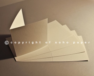 Tintoretto Natural A5 Creased Cards 300gsm - Soho Paper