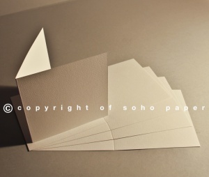 Tintoretto Feltmark Creased Cards 250gsm White - Soho Paper